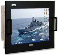 Model # 2479MA, 21.3" Rugged LCD Military Rack Mount Monitor On Daisy ...